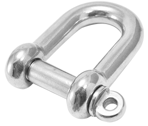 SF360CP D-Shackle Fully Forged (Collared Pin) - 316