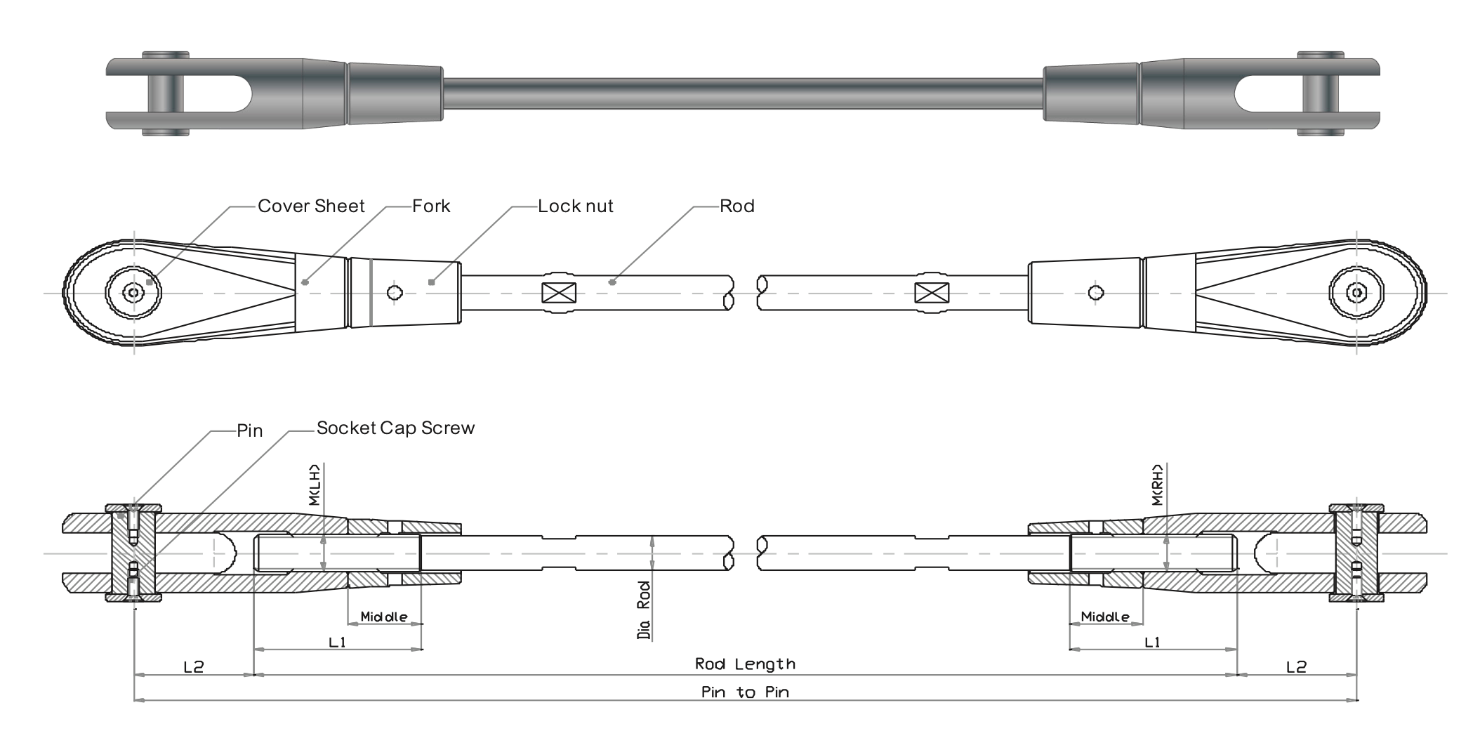 SRS 316 Structural Tie-Rods - M16