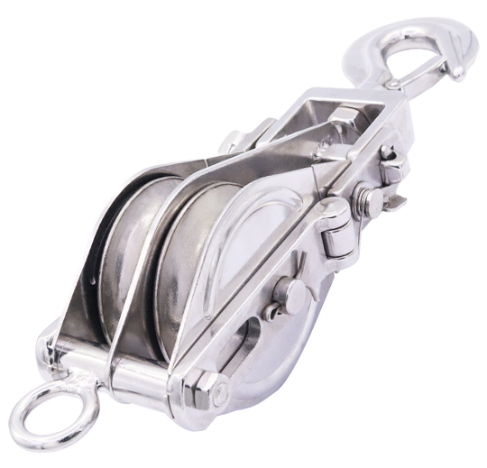 S210-H2 Double heavy block (hook top) - 304 – Kinzi.Thailand